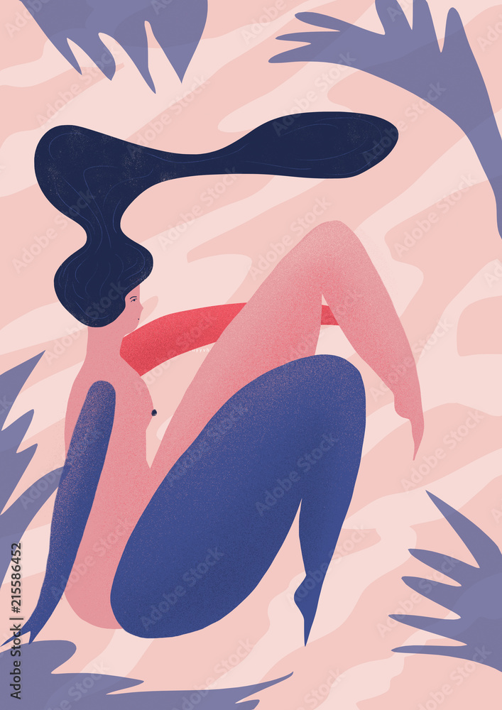 Girl Stock Illustration Adobe Stock