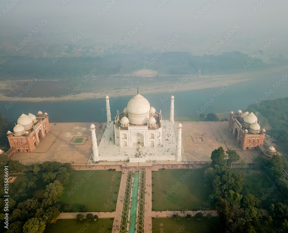 Taj Mahal Aerial View