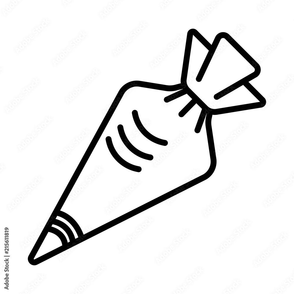 Pastry bag icon Stock Vector | Adobe Stock