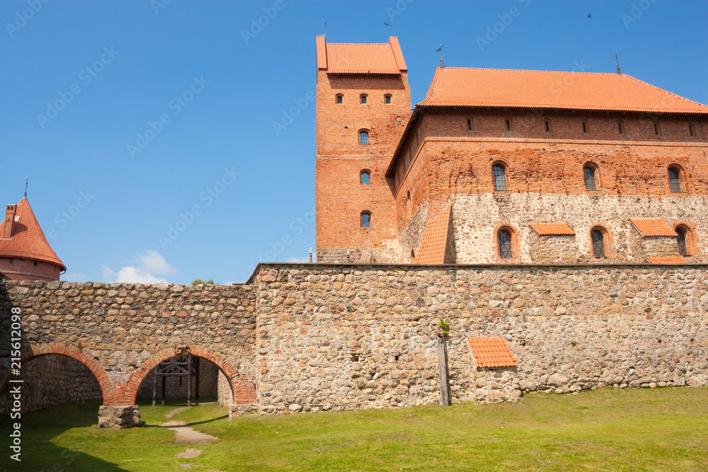 Trakai Island castle on lake Galve - one of the most popular touristic ...