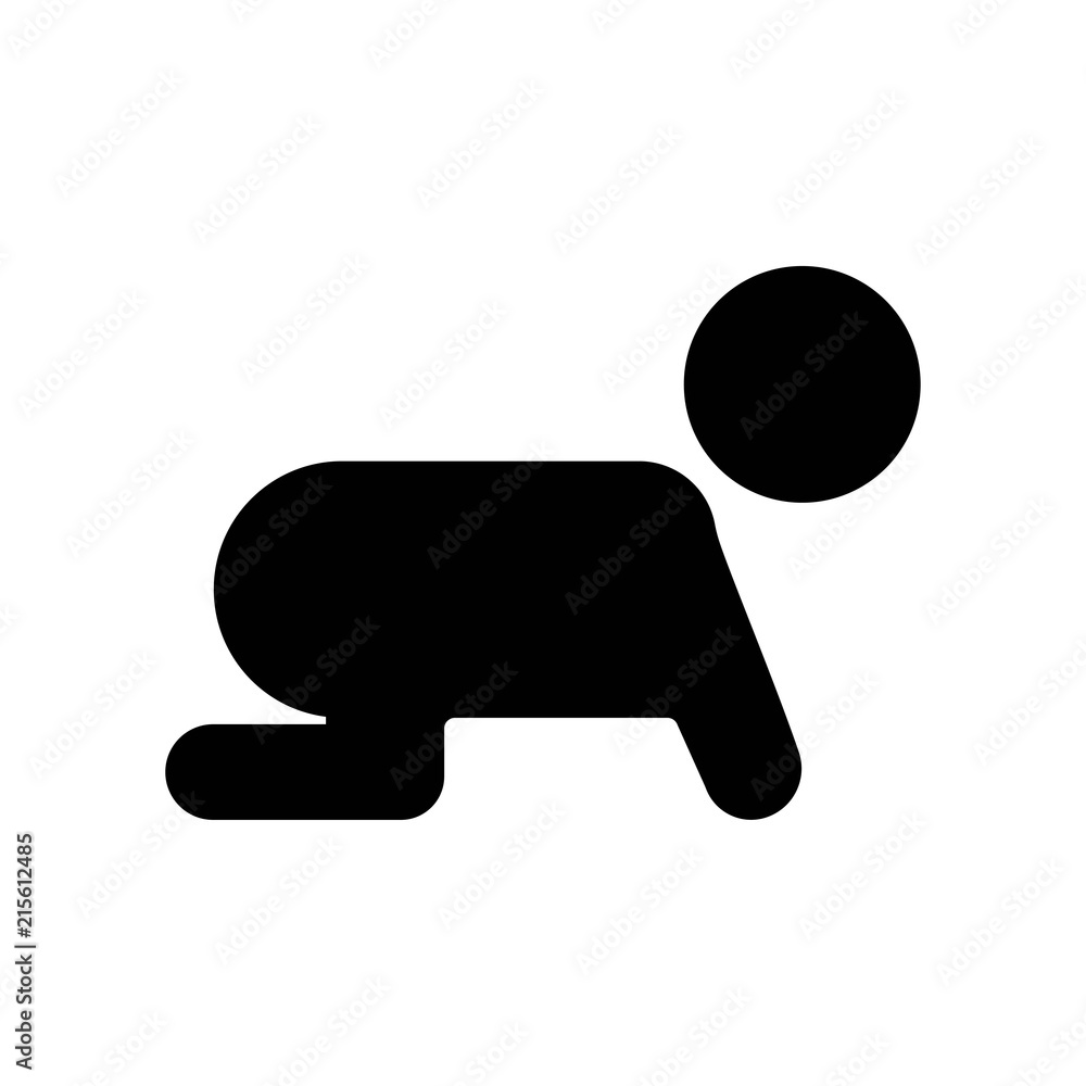 Crawling Baby Icon
