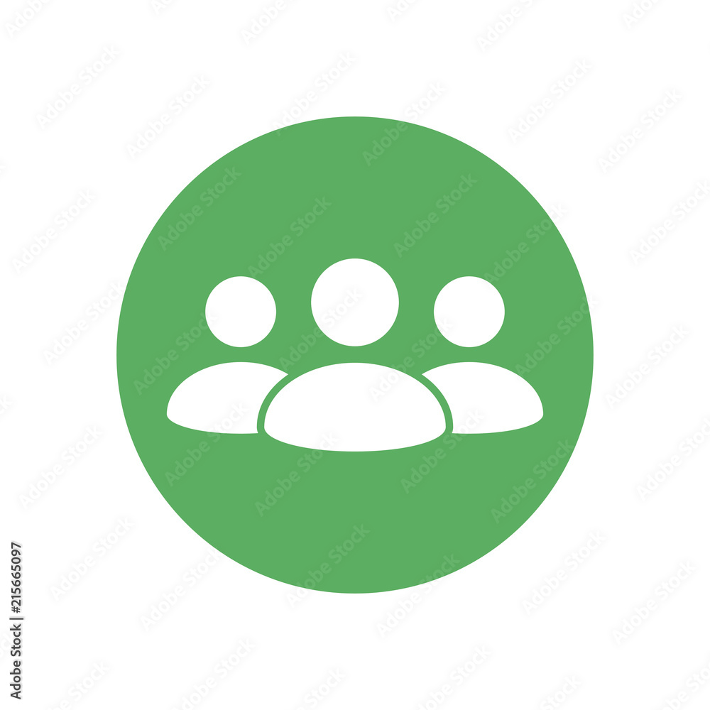 teamwork. Leadership vector icon. People vector icon. White peple on ...