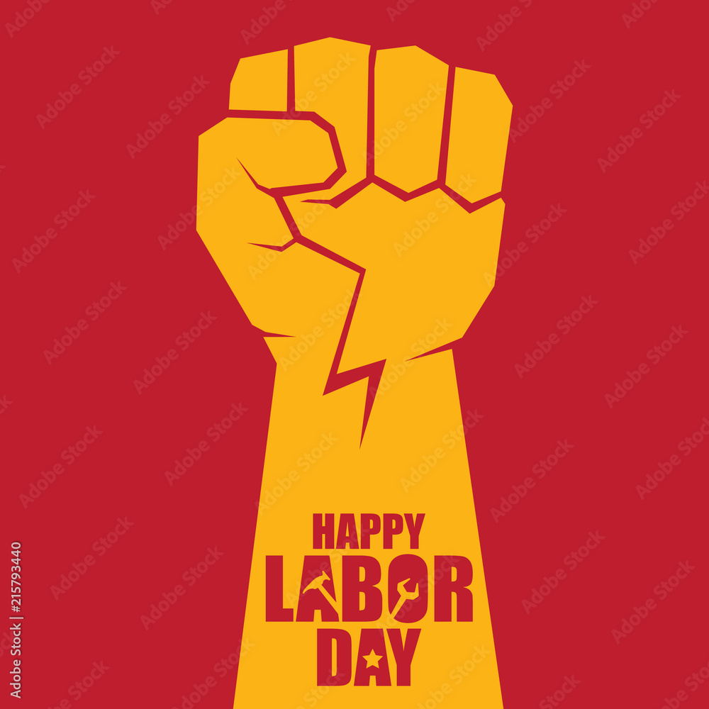 labor day Usa vector label or banner background. vector happy labor day ...