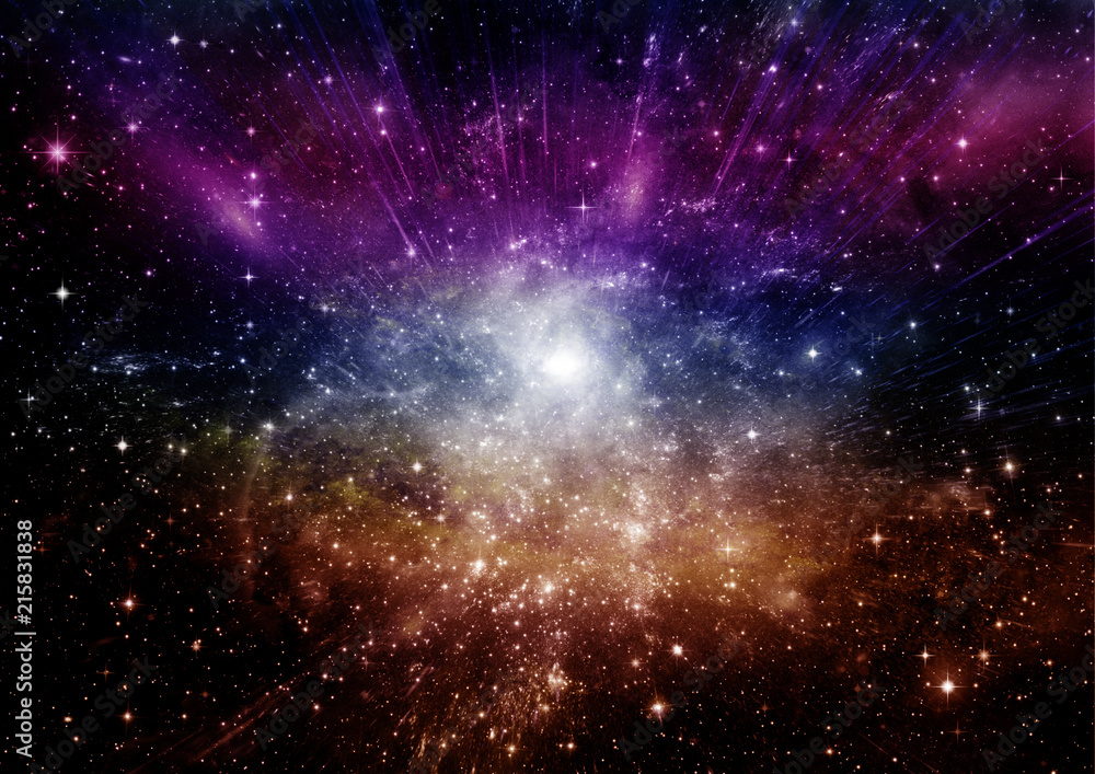 galaxy in a free space Stock Illustration | Adobe Stock