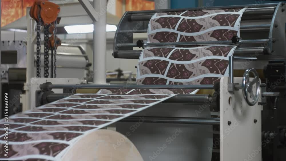 Plant machinery for paper products manufacturing. Punching or cutting ...