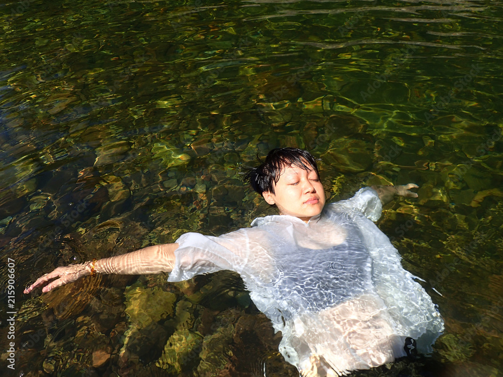 Laying In Water