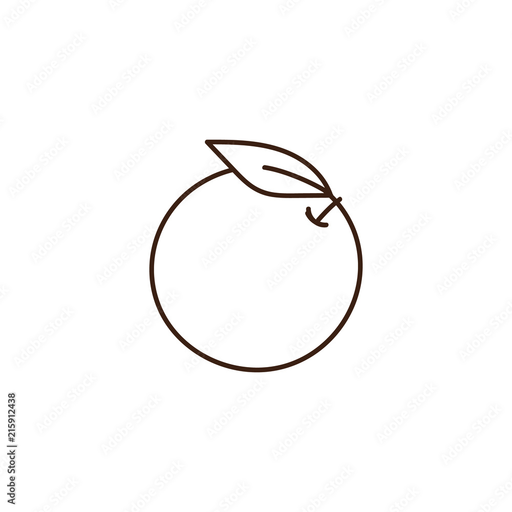 Orange Vector Outline