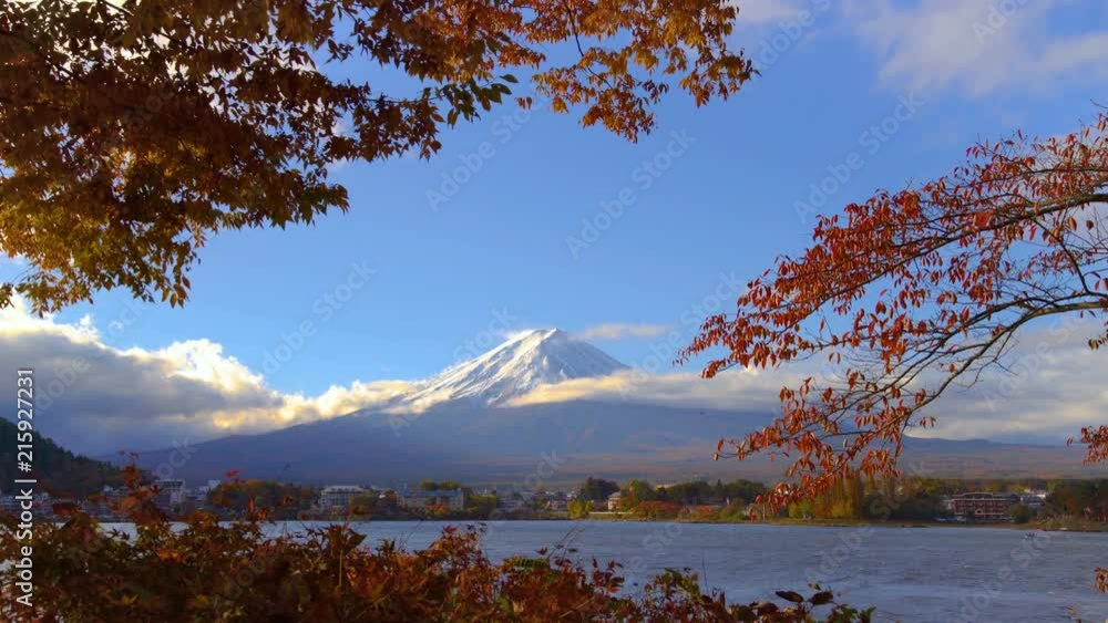 Colorful Autumn in Mount Fuji, Japan - Lake Kawaguchiko is one of the ...