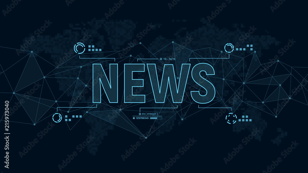 Modern futuristic template for news on background with polygons ...