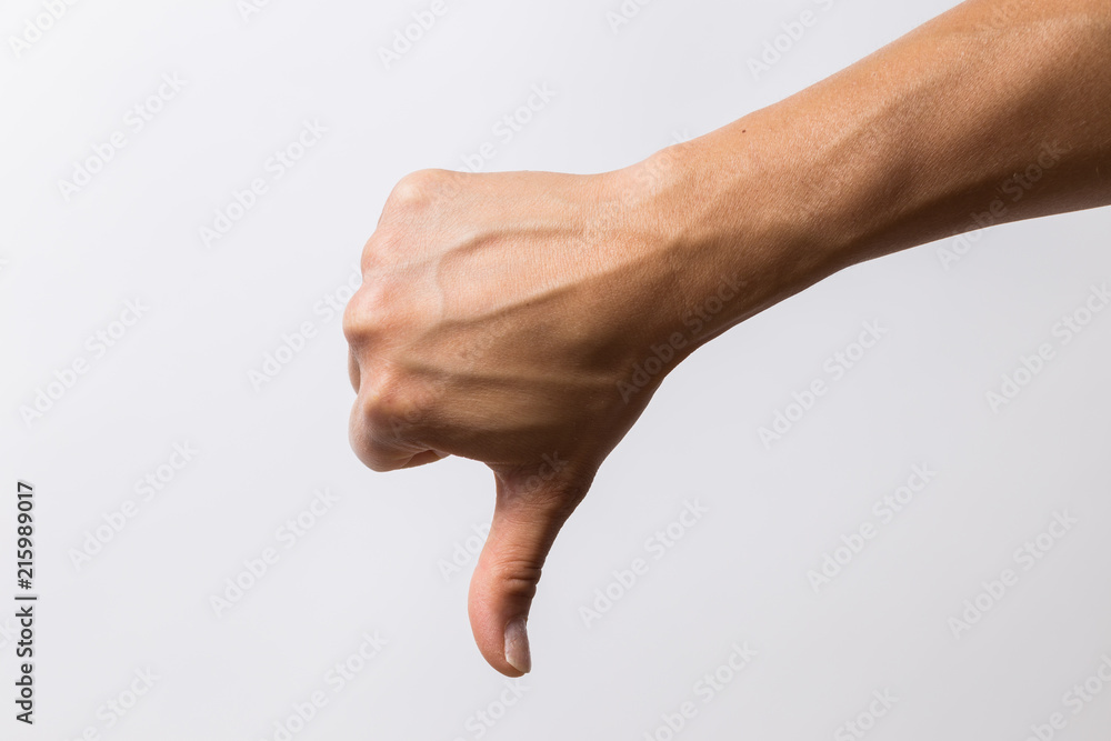 Foto de Daumen runter do Stock | Adobe Stock