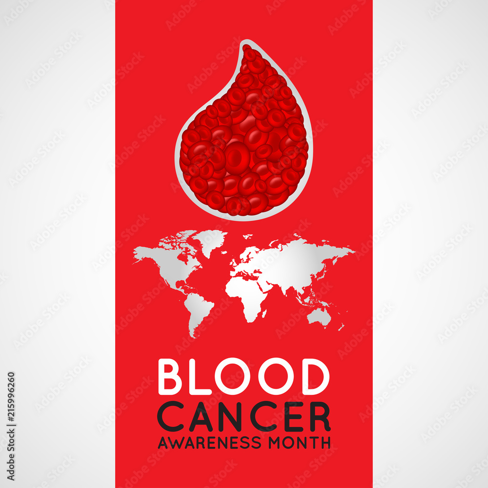 Blood Cancer Awareness Month vector logo icon illustration Stock Vector ...