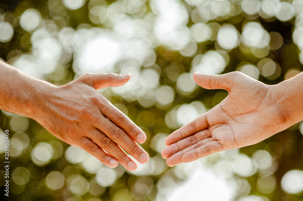 helping hand concept.Thank You For Your Support. how can i help you ...