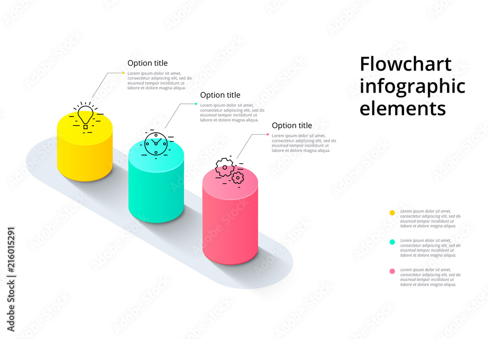 3-Step Infographic Layout Stock Template | Adobe Stock
