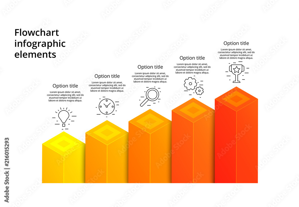 5-Step Infographic Layout Stock Template | Adobe Stock