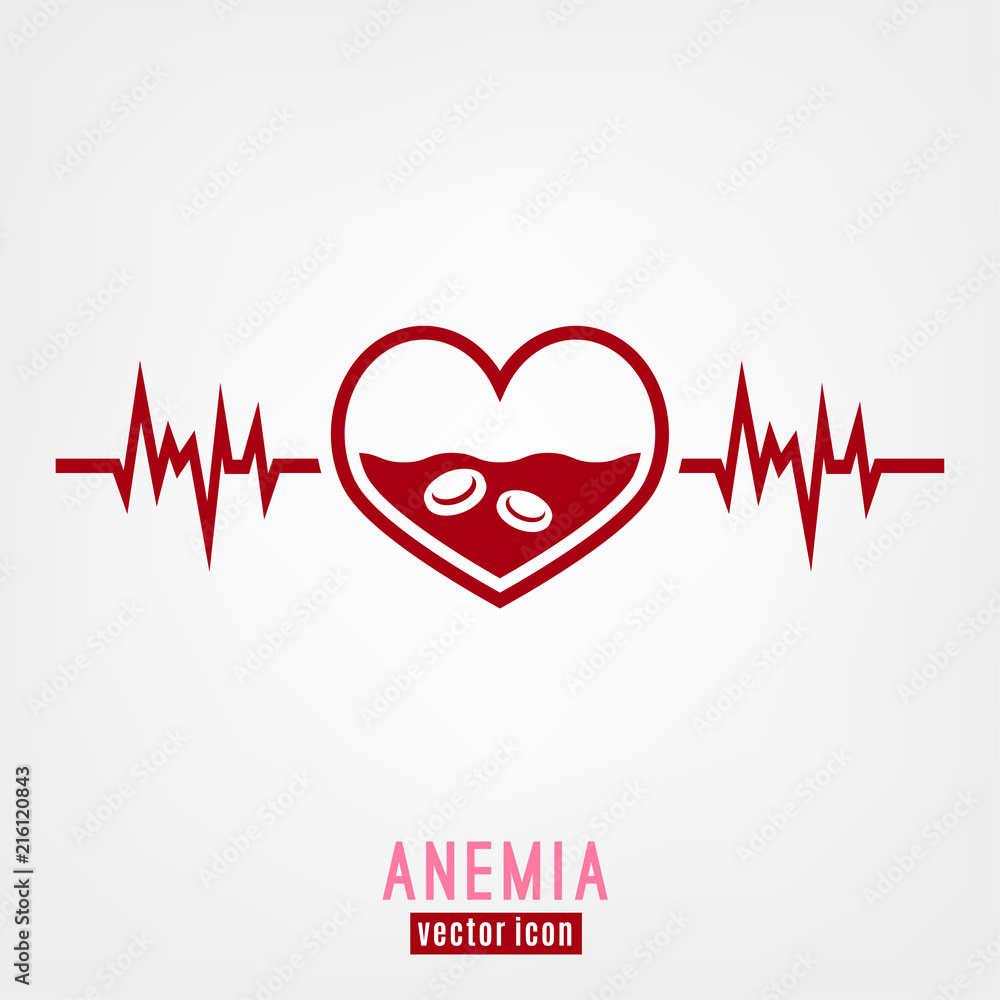Anemia Vector Icon Stock Vector Adobe Stock