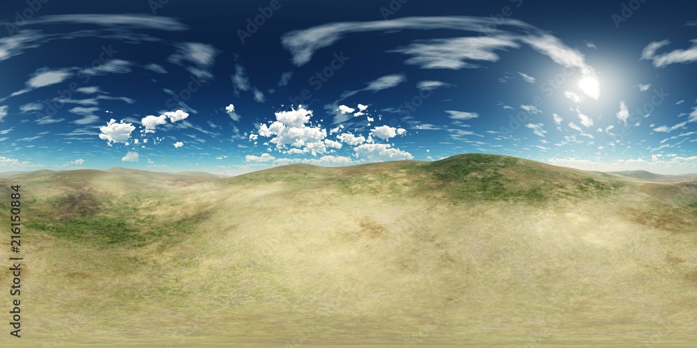 HDRI Map, environment map, Round panorama, spherical panorama ...