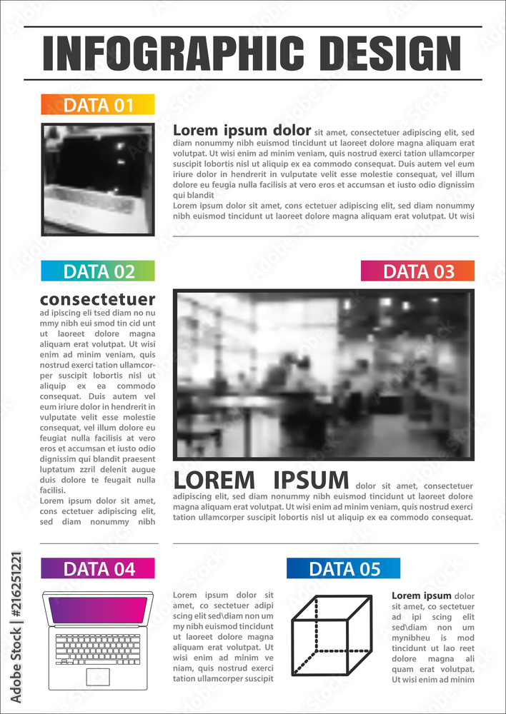 Newspaper Infographic Template