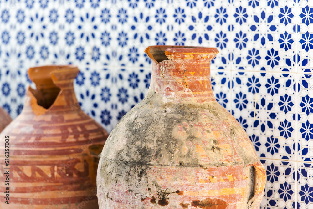 Moroccan tiles with traditional Arabic patterns, ceramic tiles patterns ...