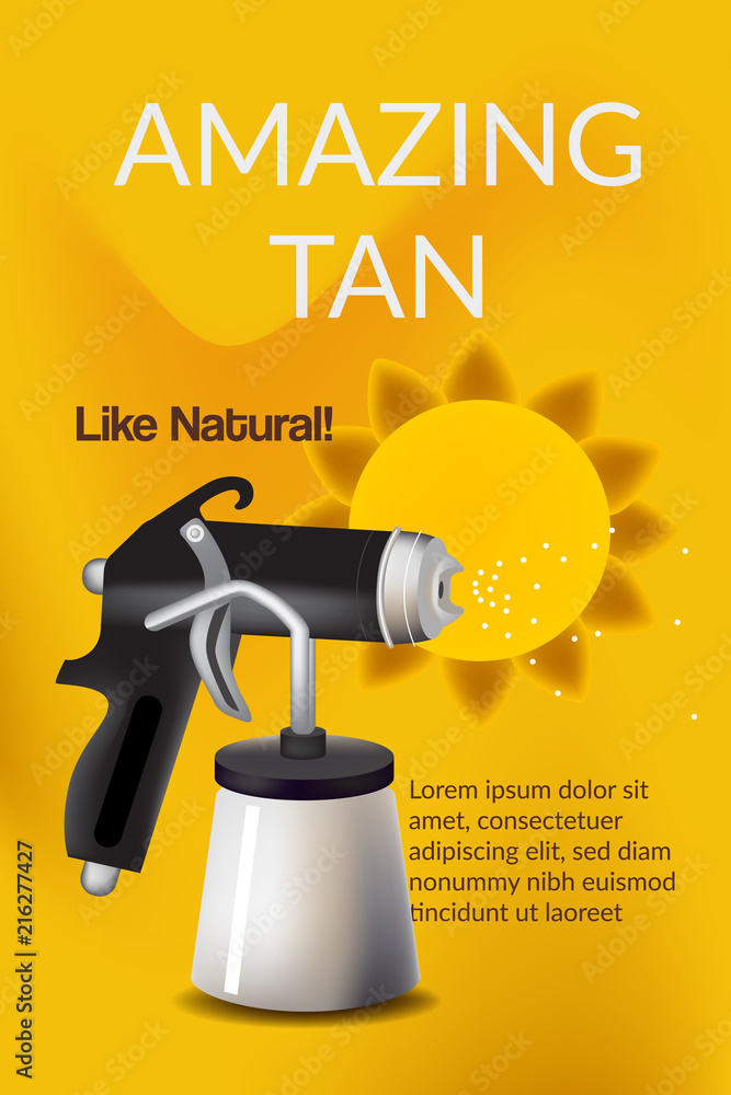 Vector tan spray machine design concept Stock Vector | Adobe Stock