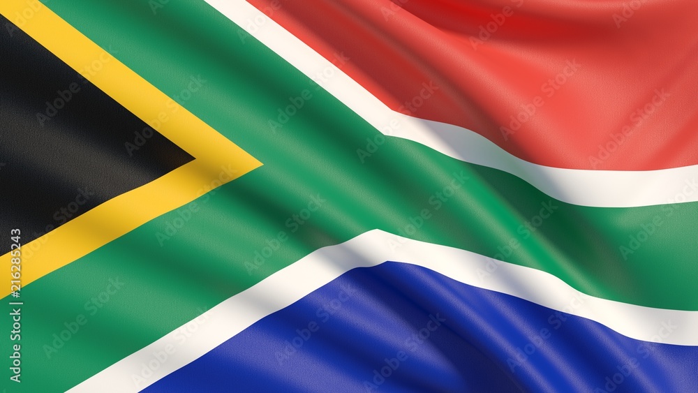 The flag of South Africa, officially the Republic of South Africa (RSA ...