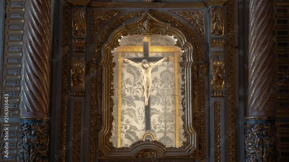 Monument Crucifixion of Jesus Christ Zoom In. Religious sculpture of ...