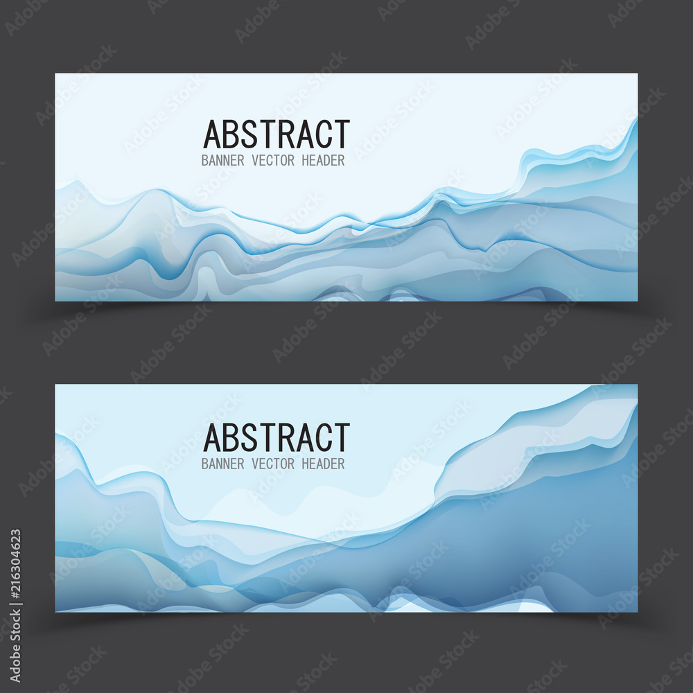 Vector graphic art wavy design.For business, science, technology design ...