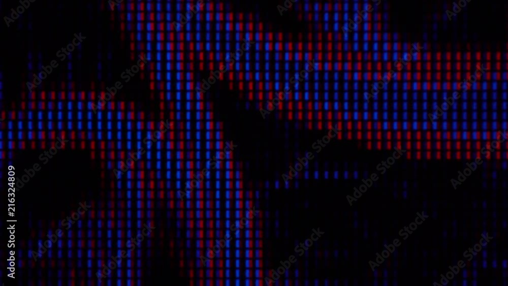 Macro of the color structure of the IPS matrix Macro grids of the color ...