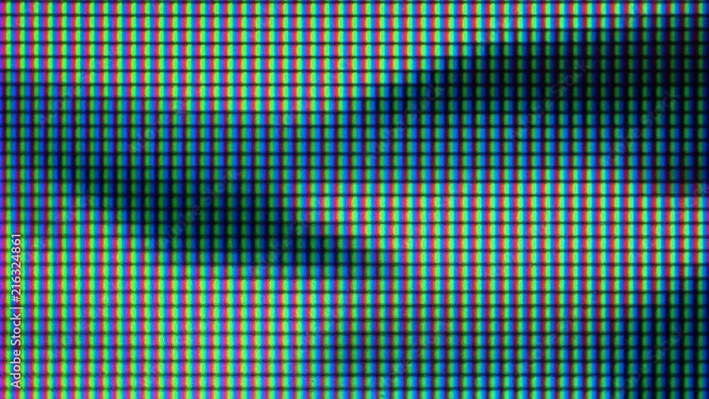 Macro grids of liquid crystal color structure of IPS-matrix of graphic ...