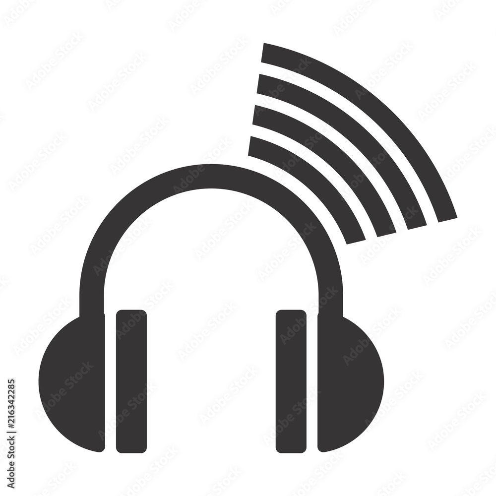 Earphone logo. Headphone logo. Headset Symbol. Vector eps 08. Stock ...