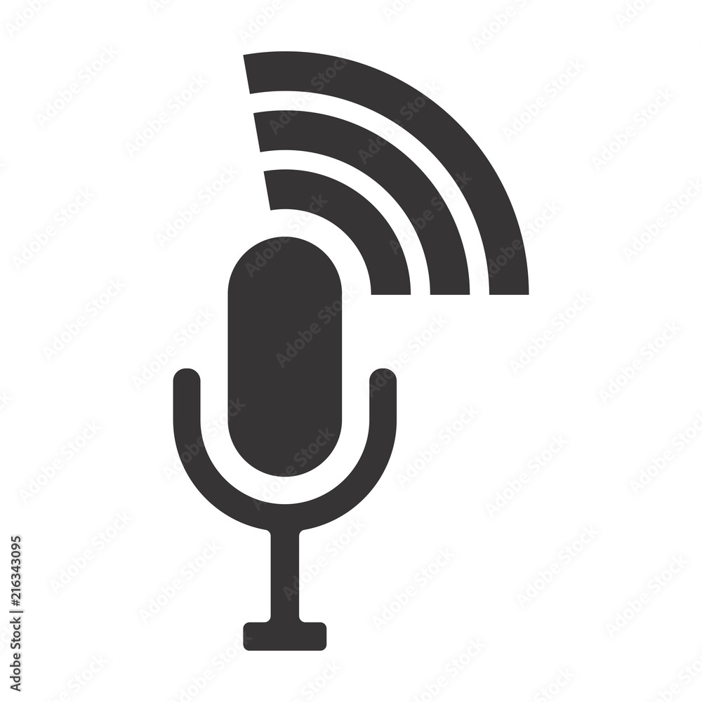 Microphone logo. Music logo. Sound symbol. Vector eps 08. Stock Vector ...