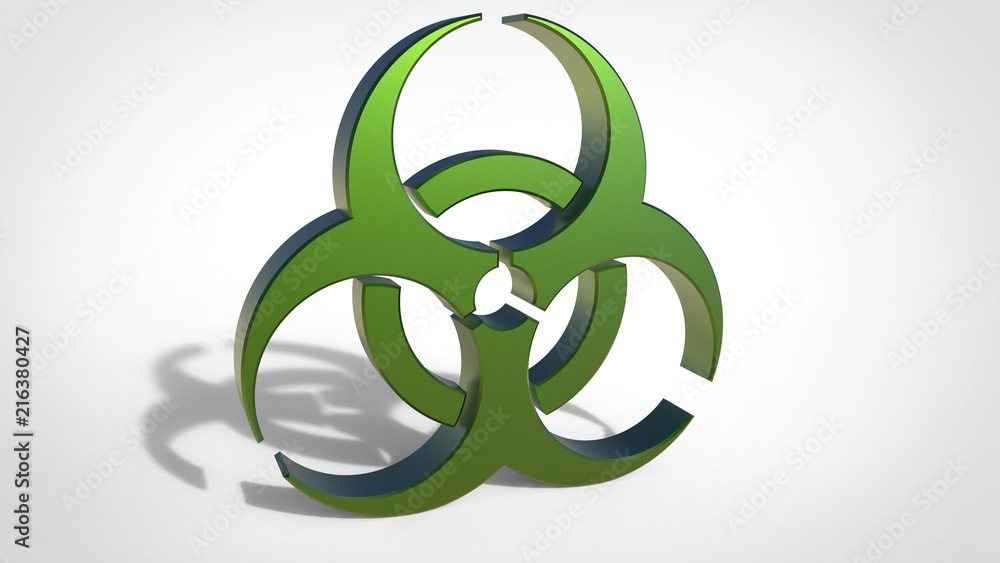 3d Biohazard Hd Sign