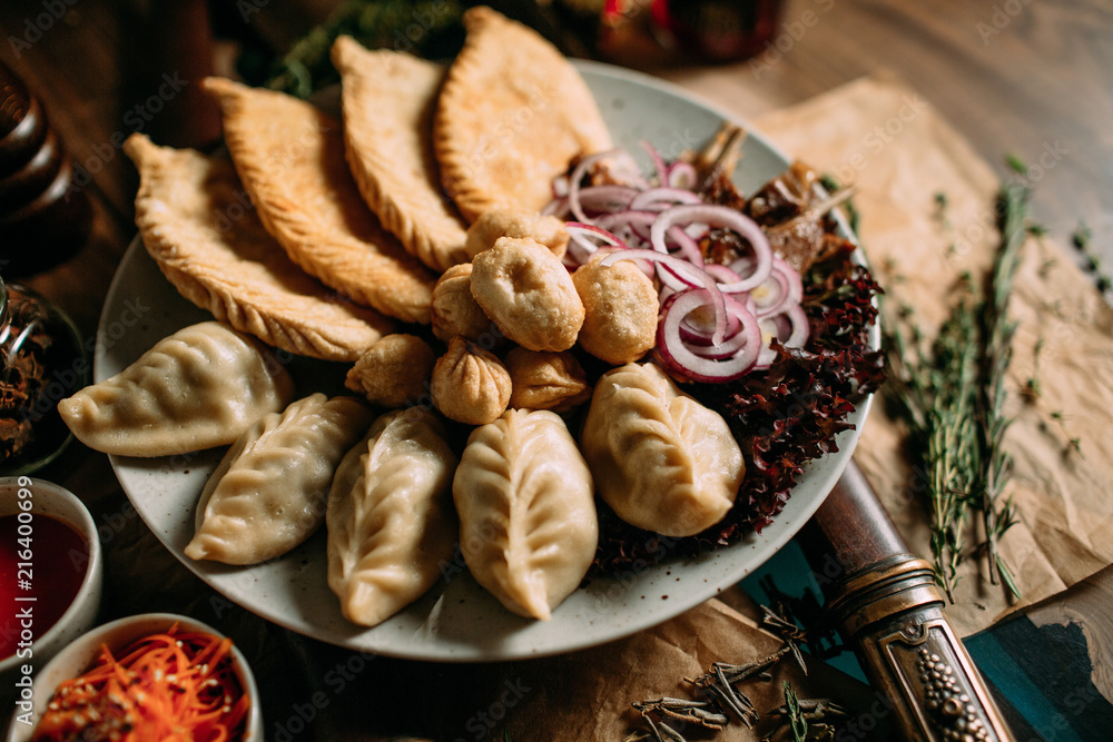 Mongolian traditional food Stock Photo | Adobe Stock