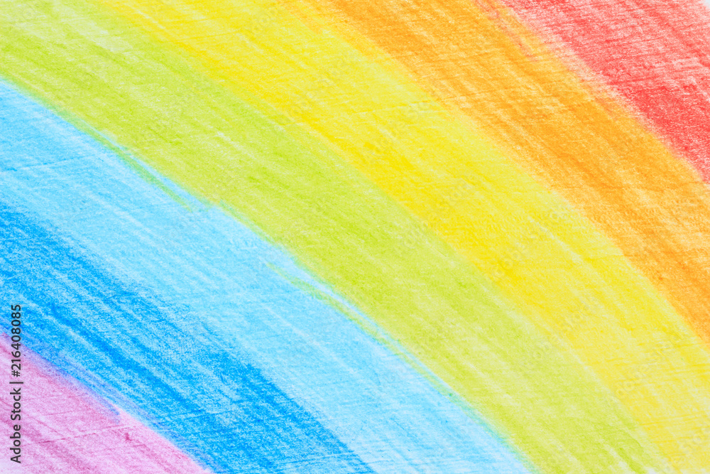 rainbow stroke pencil drawing sketch abstract art. Stock Photo | Adobe ...