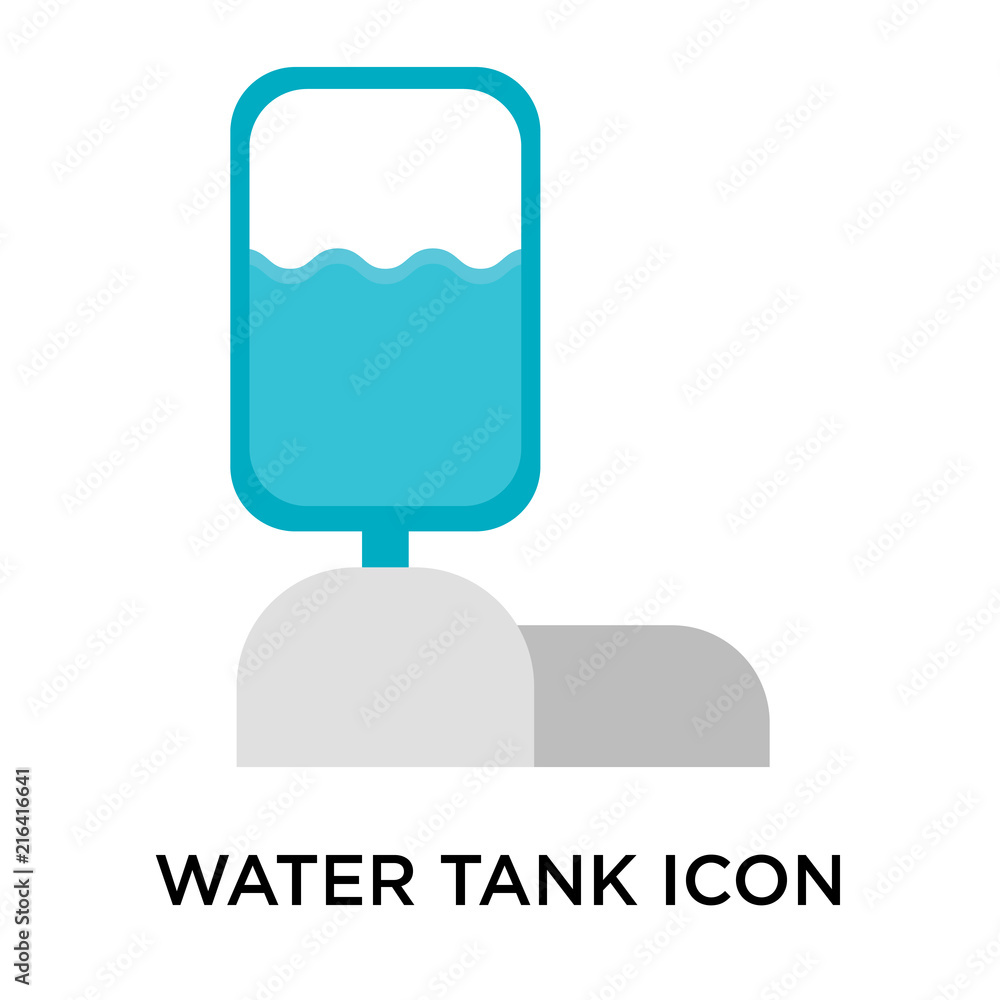 water tank icons isolated on white background. Modern and editable ...