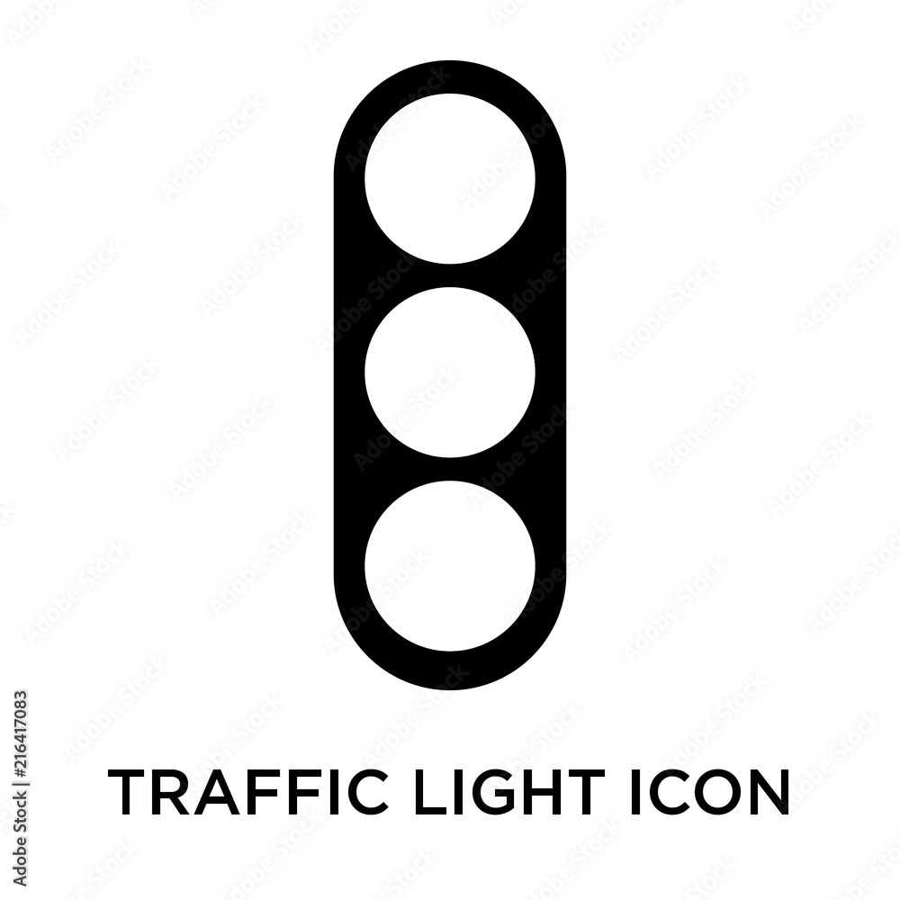 traffic light icons isolated on white background. Modern and editable ...