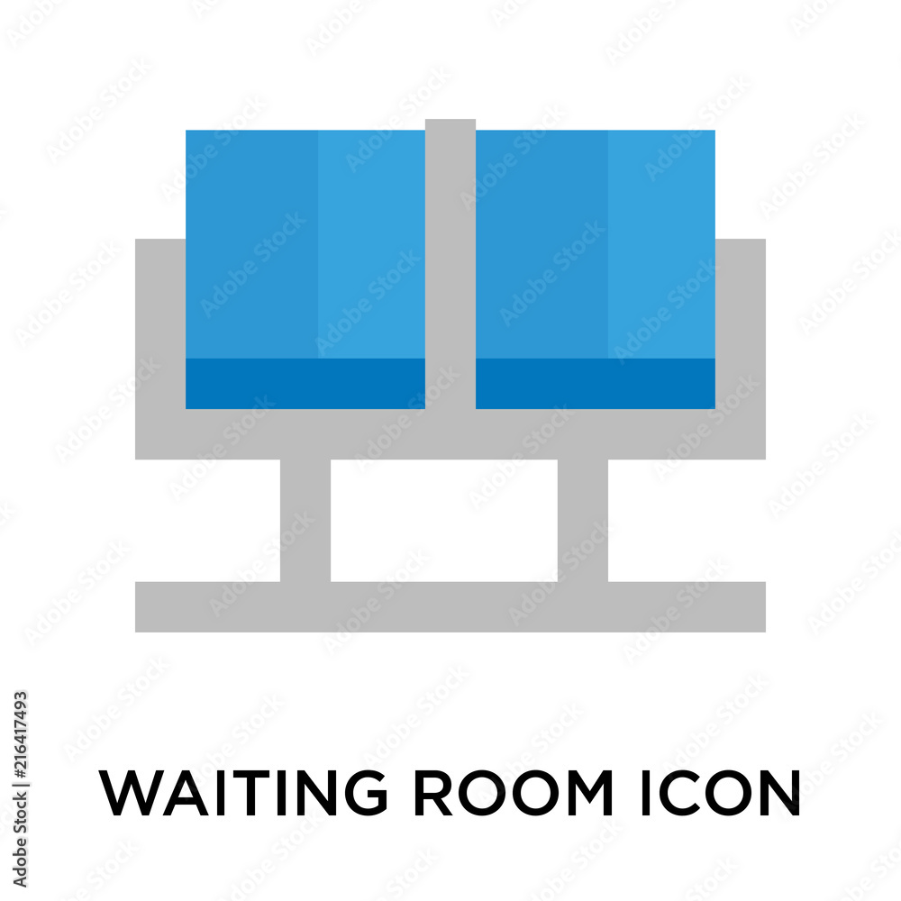 waiting room icons isolated on white background. Modern and editable waiting room icon. Simple ...