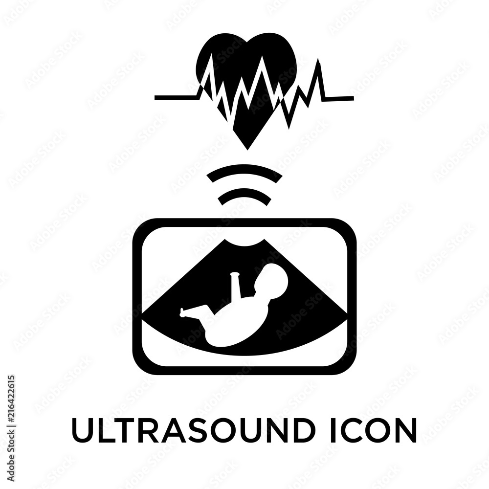 ultrasound icon on white background. Modern icons vector illustration ...