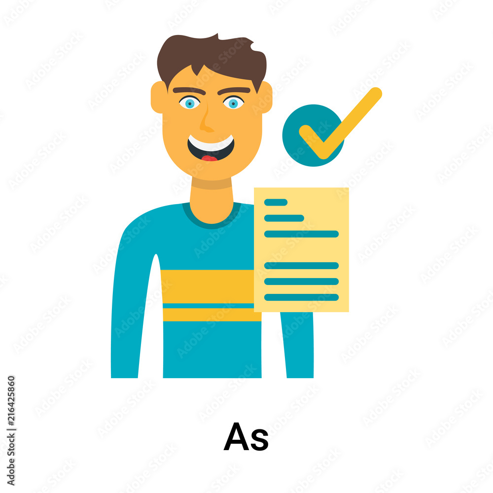 Vecteur Stock Assignment icon vector sign and symbol isolated on white ...