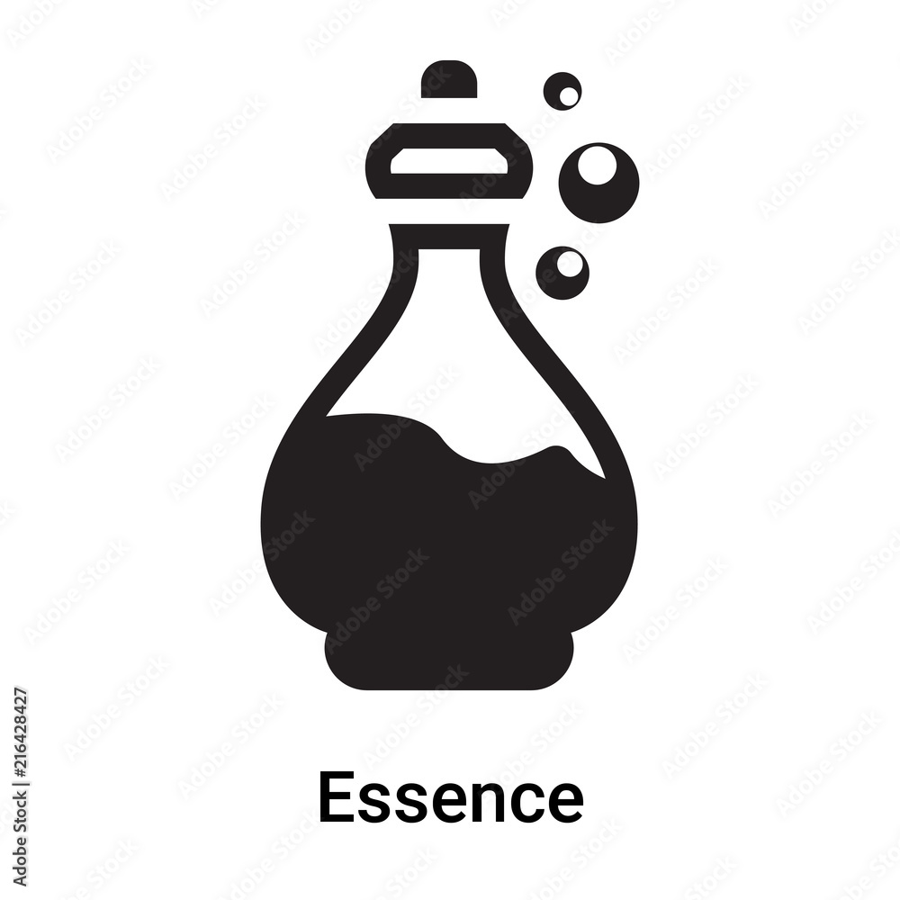 Essence icon vector sign and symbol isolated on white background ...