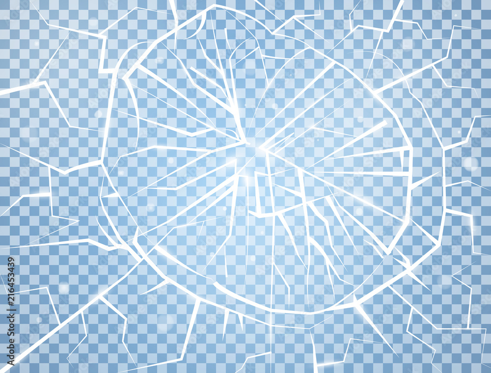 Ice texture on transparent background. Realistic broken ice surface ...