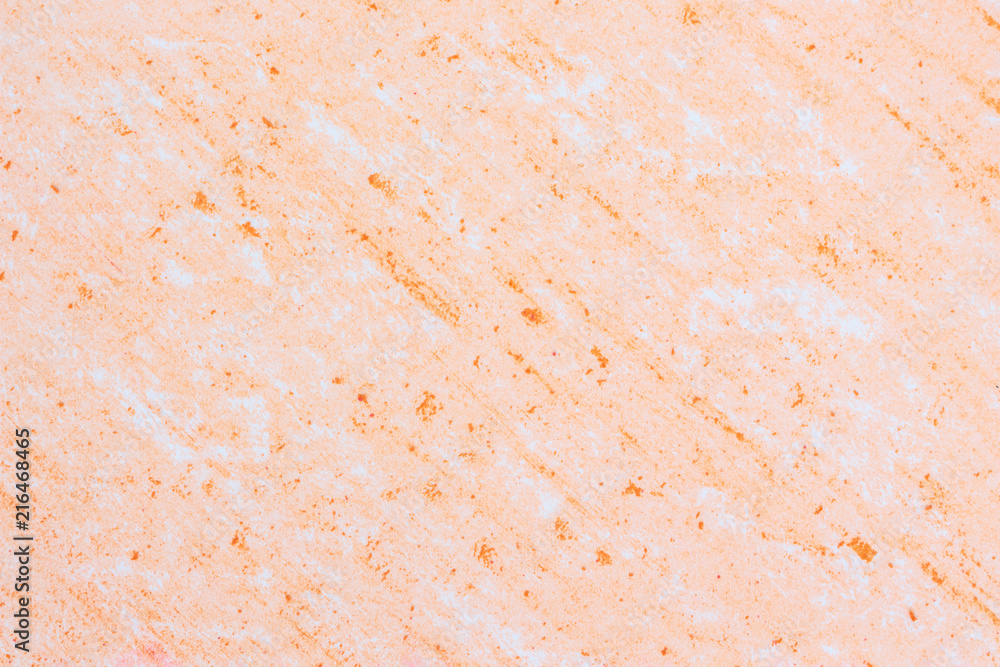 orange crayon drawings on white paper background texture Stock Photo ...
