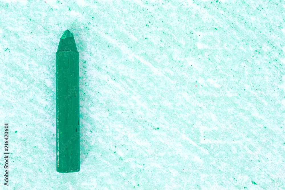 green crayon drawings on white paper background texture Stock Photo ...
