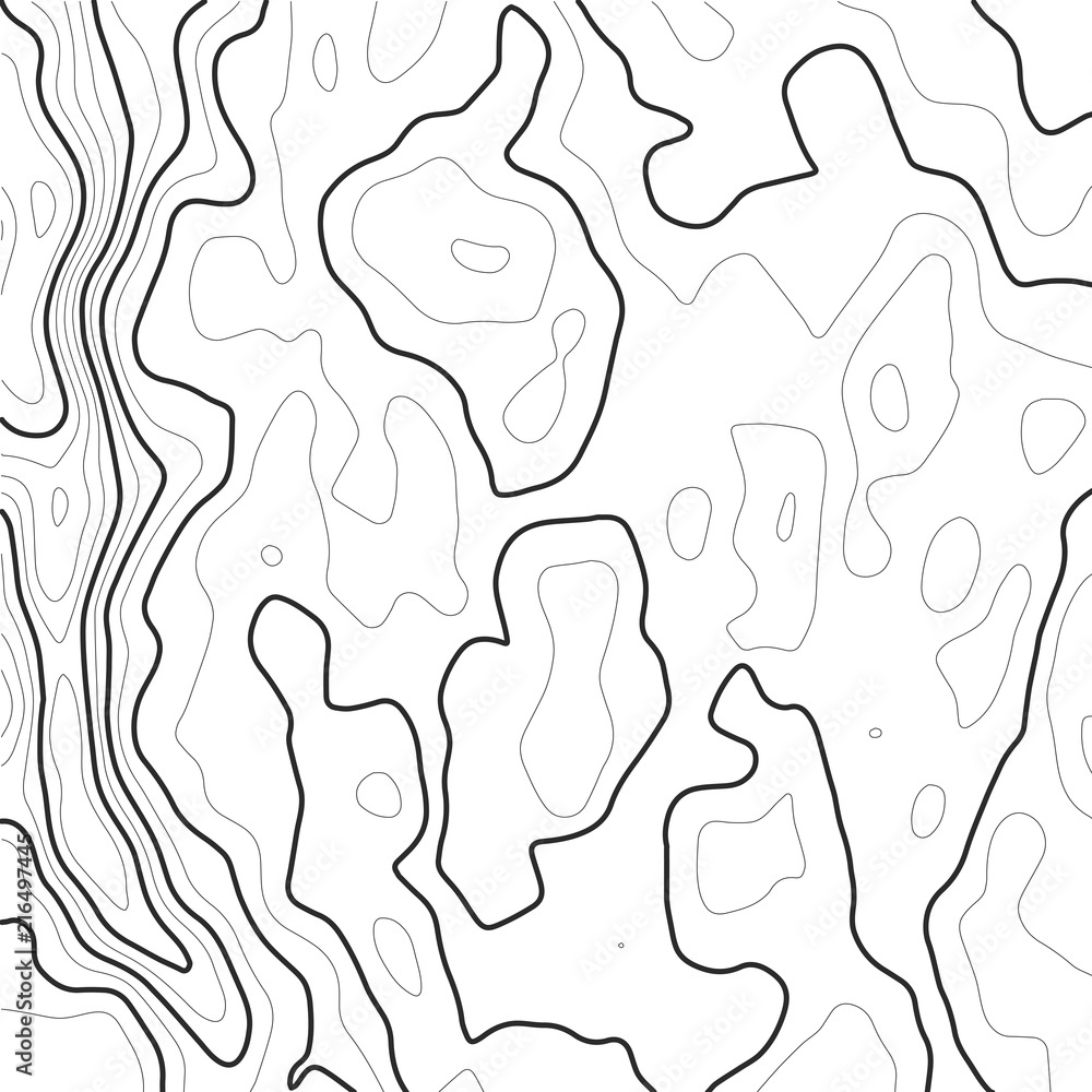 Topographic map. Line topographic map contour background. Topo map with ...