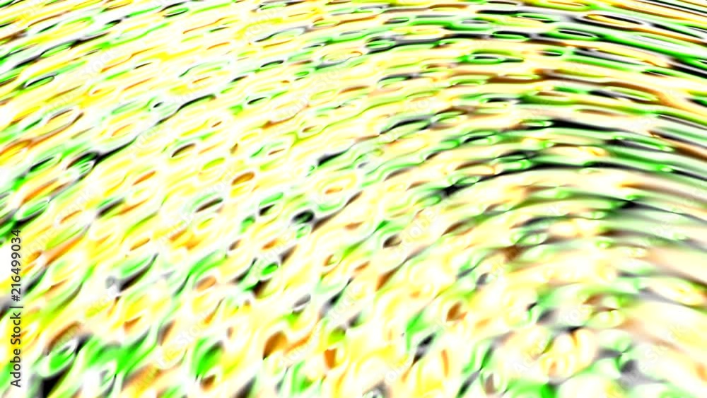 Abstract animated background with waves and glare on the surface of an ...