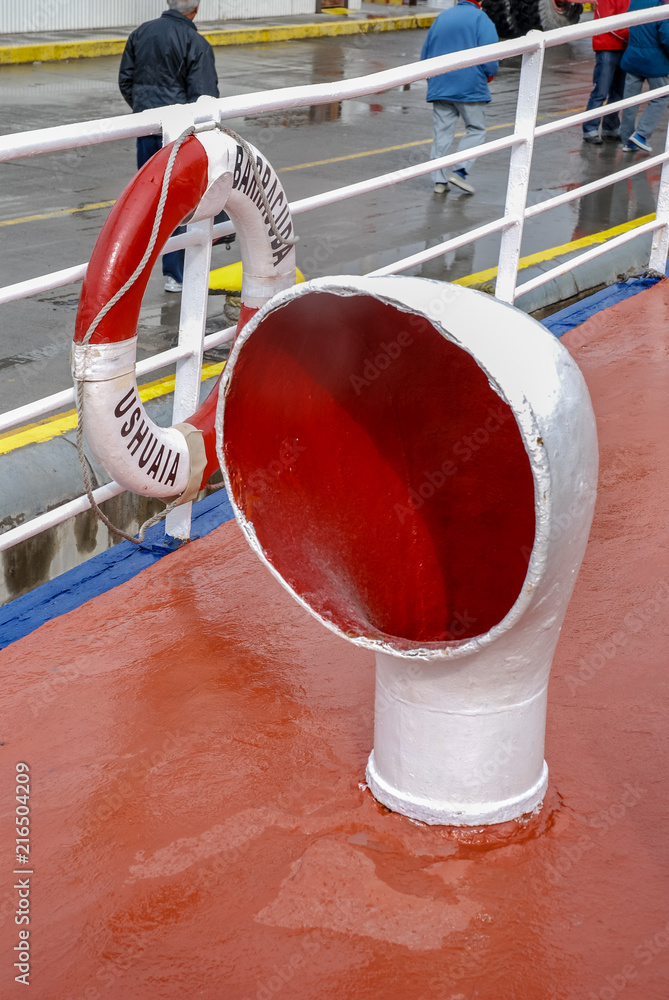 Air intake of a vintage ship Stock Photo | Adobe Stock
