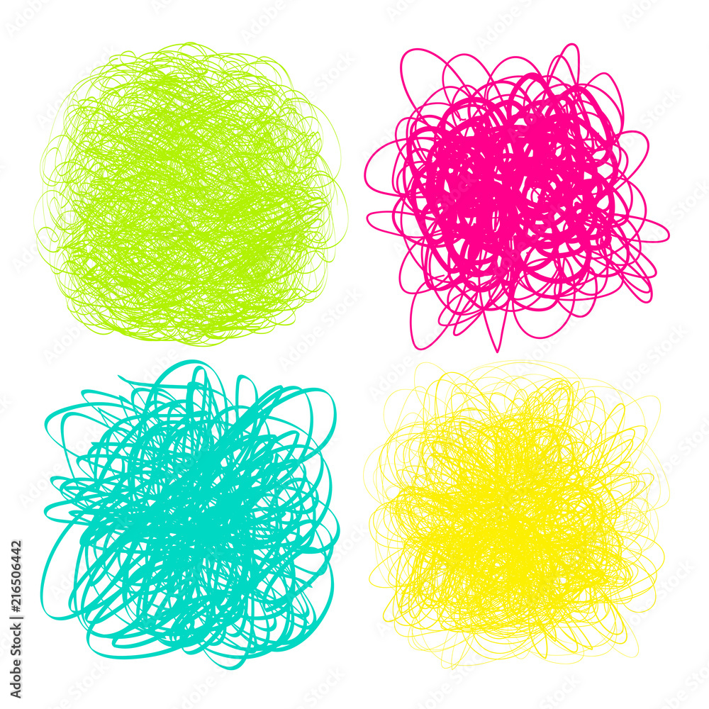 Creative chaos patterns on white. Chaotic stripes. Backgrounds with ...