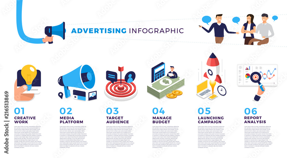 Advertising infographic Stock Vector | Adobe Stock