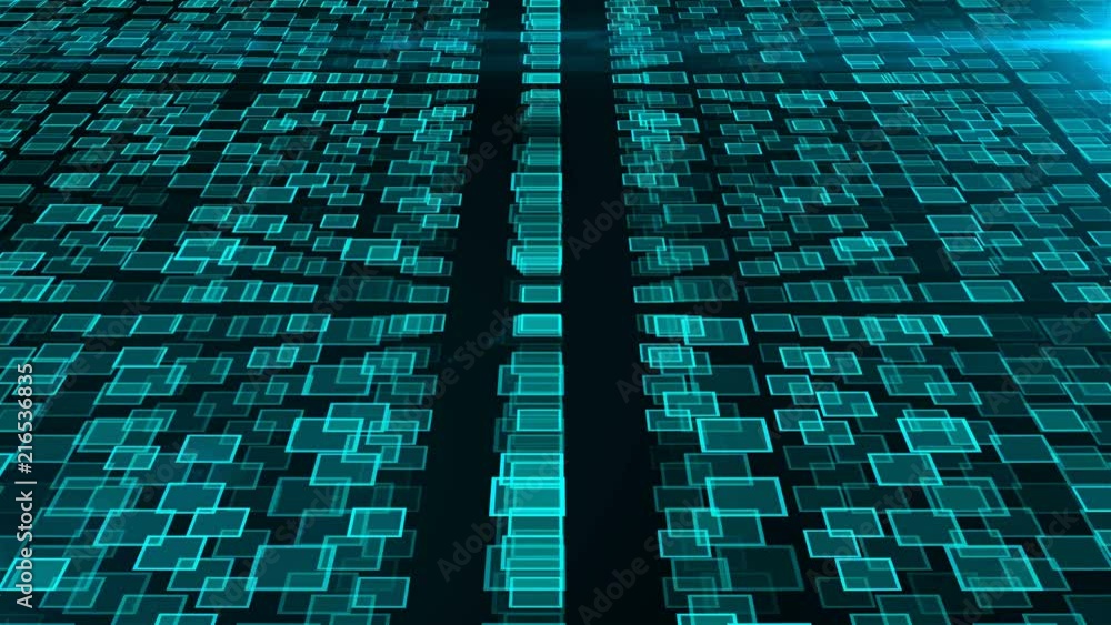 Many clusters of Artificial Intelligence, computer generated modern ...