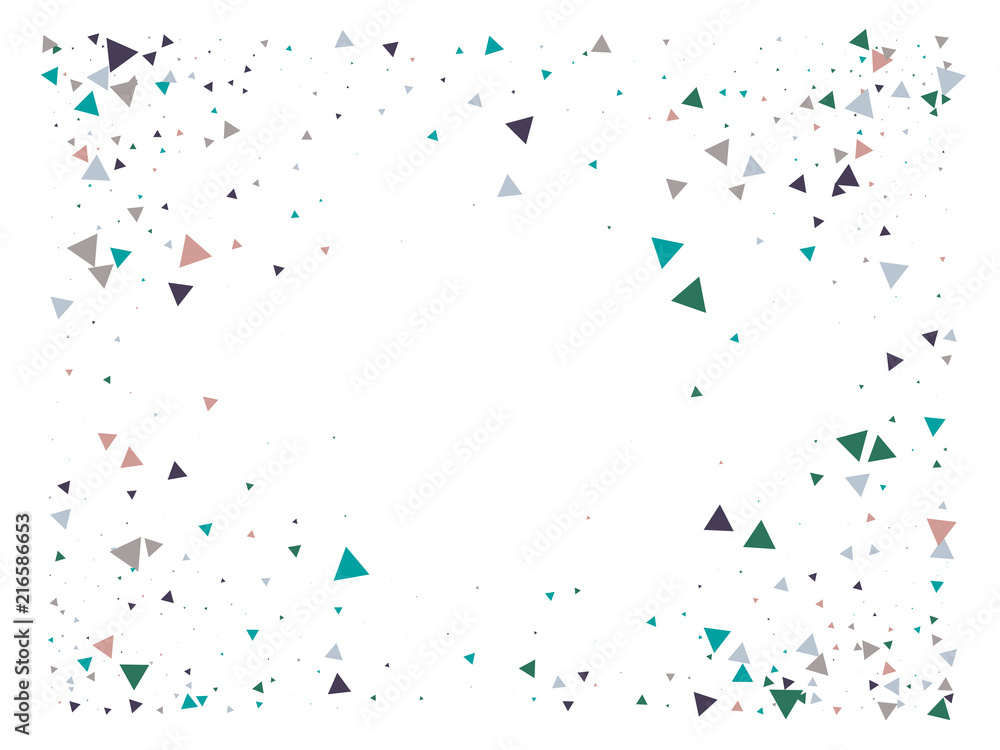 Blast Glass Shatter Memphis Vector Frame. Triangle Fragmentation ...