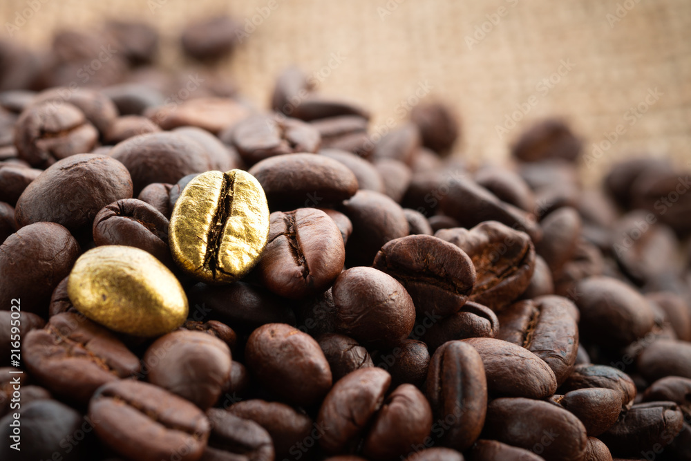 Gold Coffee Beans at Georgia Farber blog